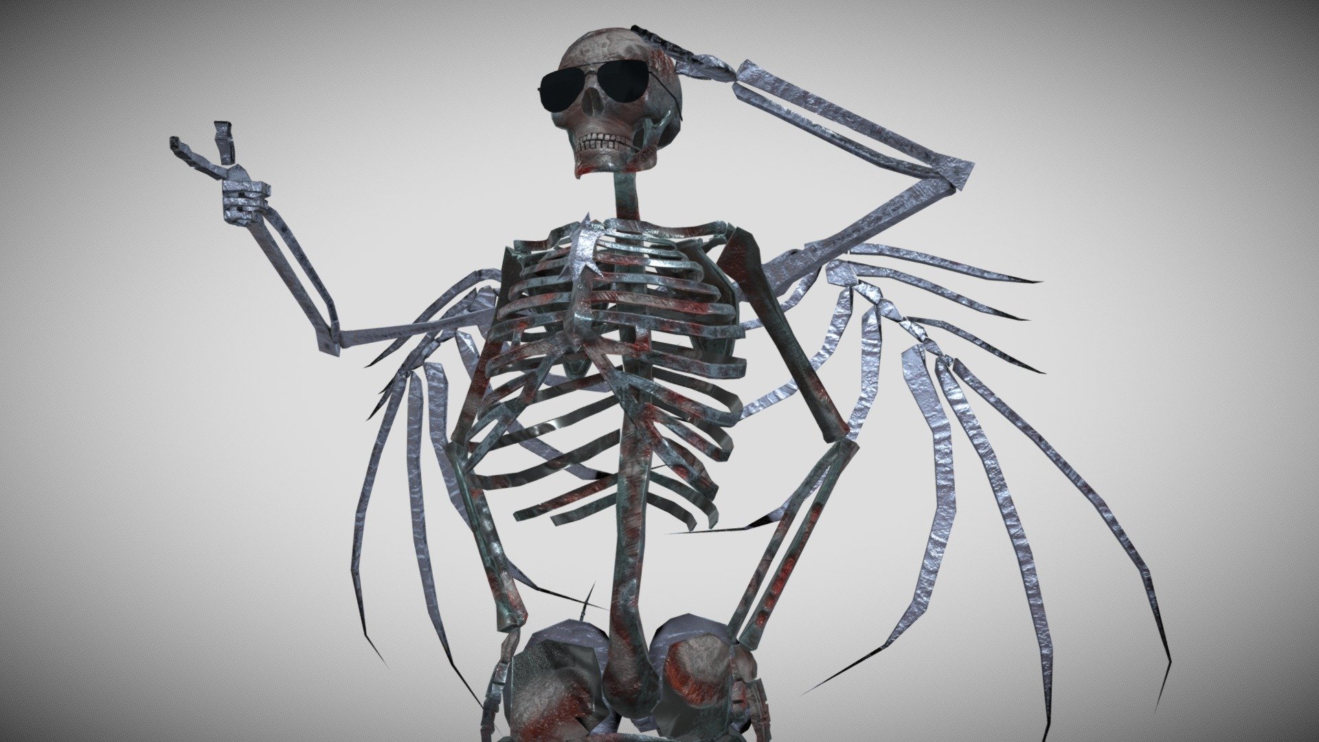 Rusty - Metal Skeleton - 3D model by EeeVeeVa [2b74630] - Sketchfab