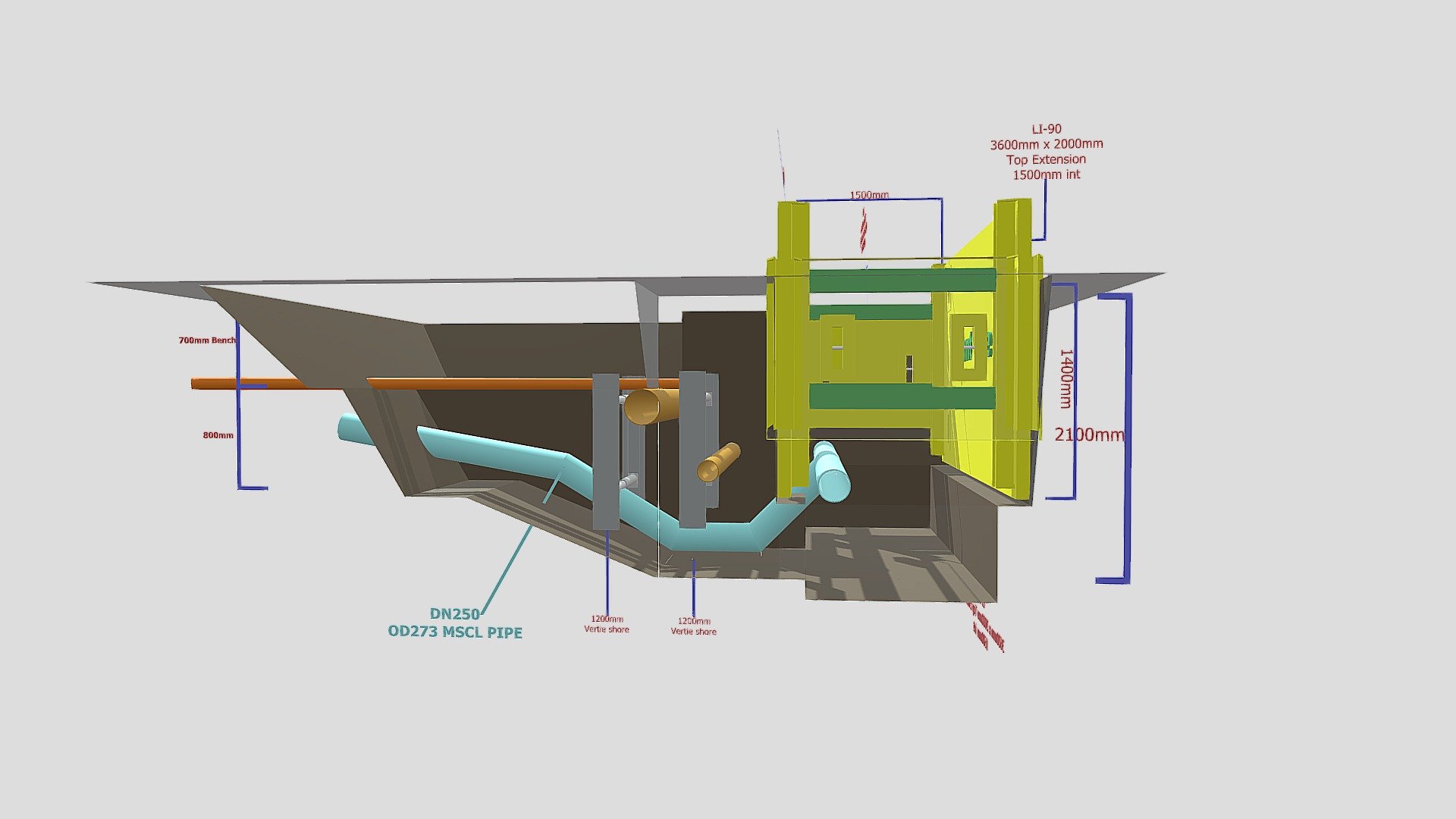 Beams rd Water Live Connection Live Model - 3D model by Aplant Hire Co ...