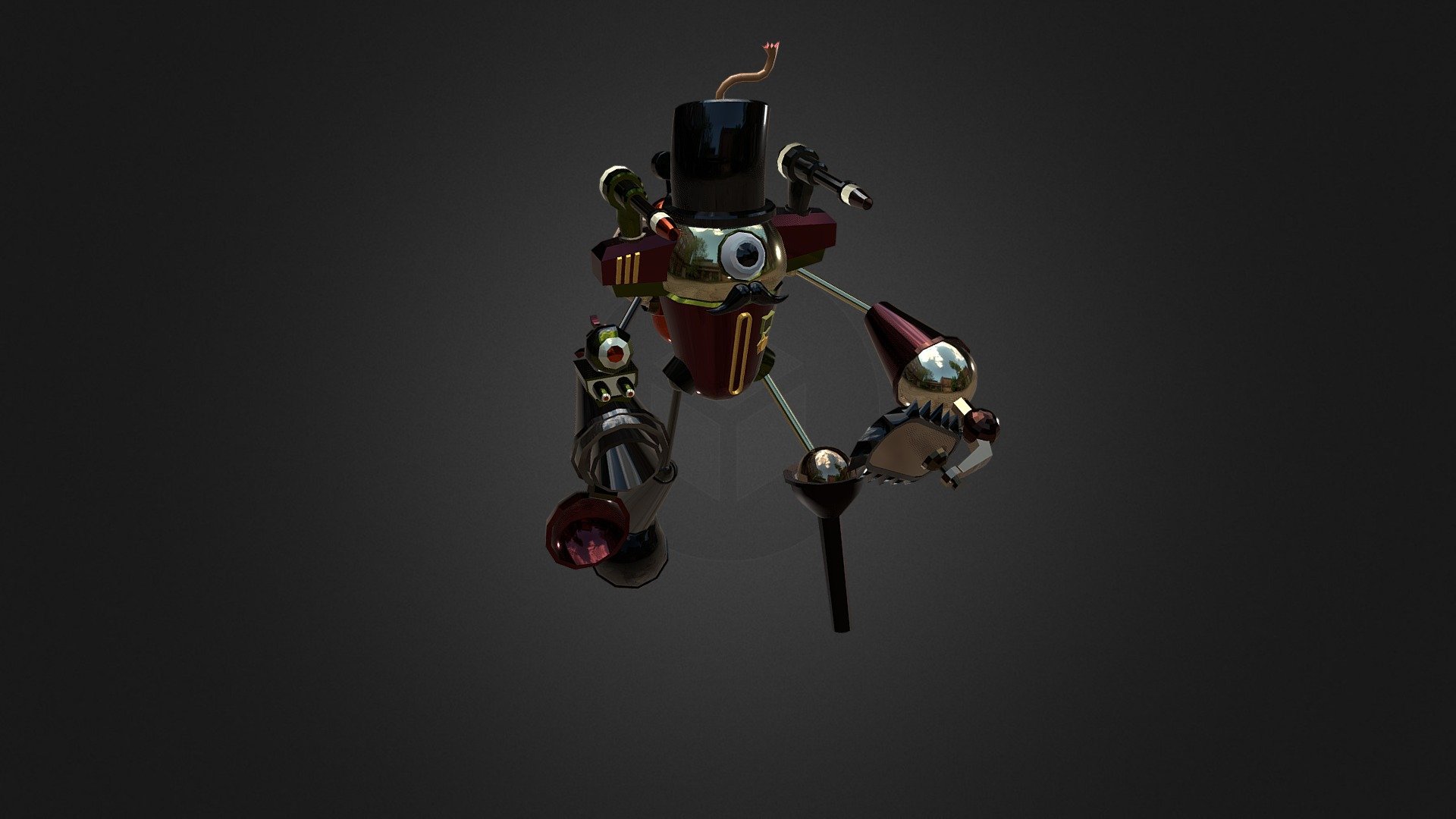 STEAMPUNK_VETERAN_ROBOT - 3D model by Fabio.Boer [2b790de] - Sketchfab