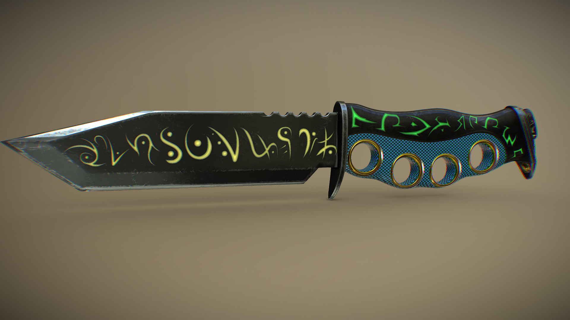 Harbinger Knife - Runes - 3D model by BadtRIP (@badtripbg) [2b805dc ...