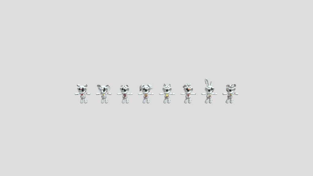 Smiling critters plush pack - A 3D model collection by juliano.sp2017 ...