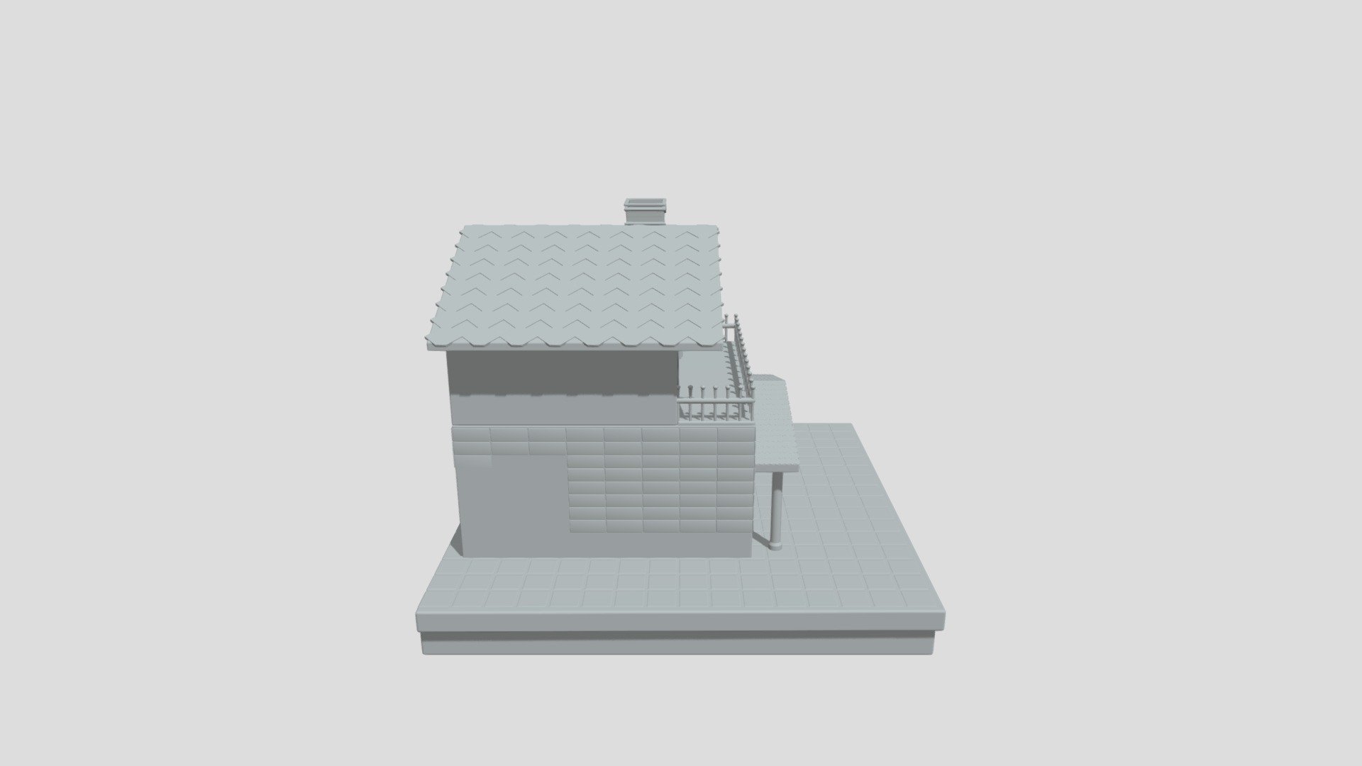 House, Simple House model - Download Free 3D model by threadripper [2b849ce] - Sketchfab