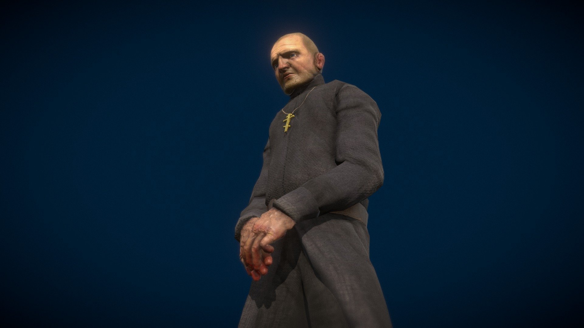 Orthodox priest Pose - 3D model by LaSiembra [2b86244] - Sketchfab