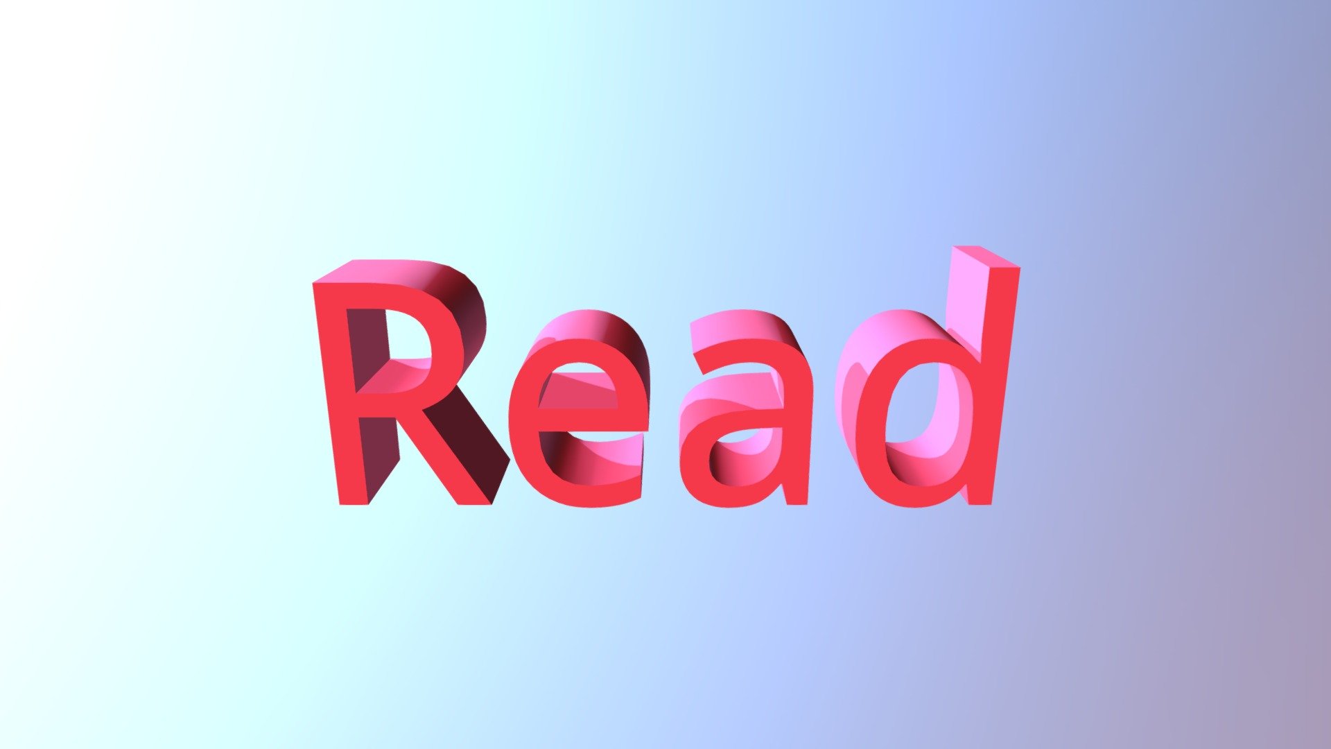 Read - 3D model by christopher.conne.1 [2b8874b] - Sketchfab