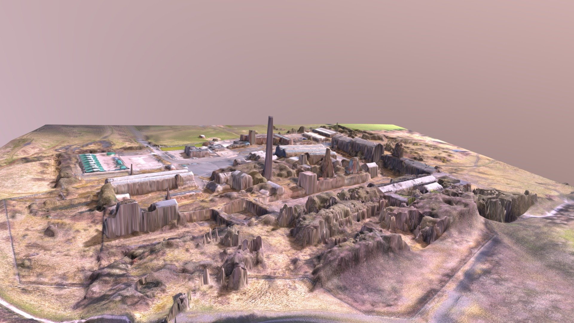 Chatterley-Whitfield Colliery - 3D model by Alex (@nobajas) [2b8c848 ...