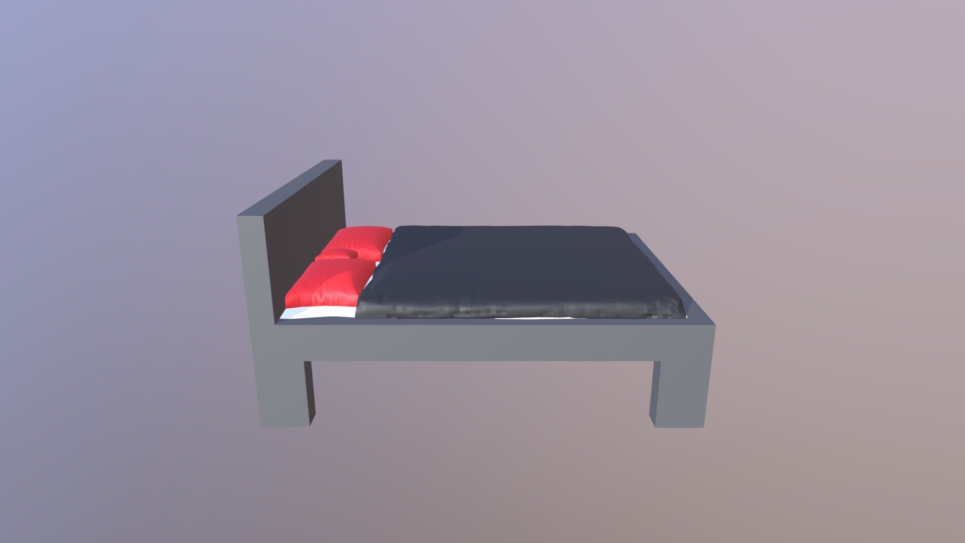 Simple bed - 3D model by The blooder (@nightcorebloody) [2b8df8c ...