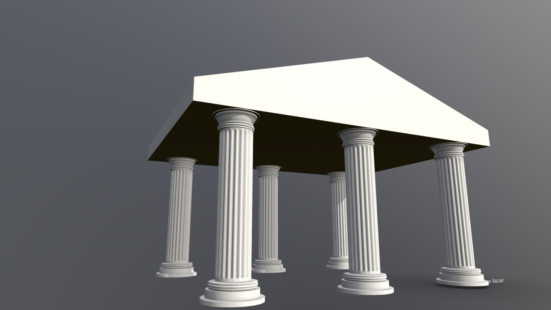 Doric Pillar - Download Free 3D model by Evan Vasser (@EvanVasser ...