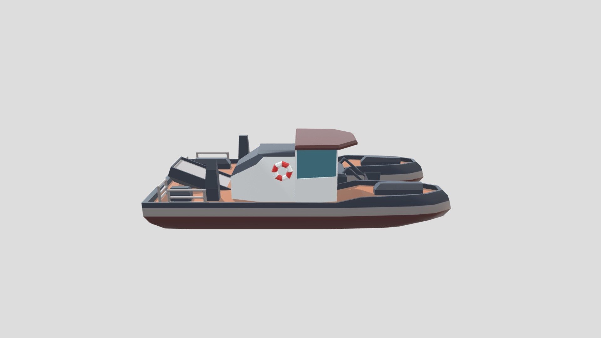Trash collector boat - 3D model by merosis [2b8ef2c] - Sketchfab