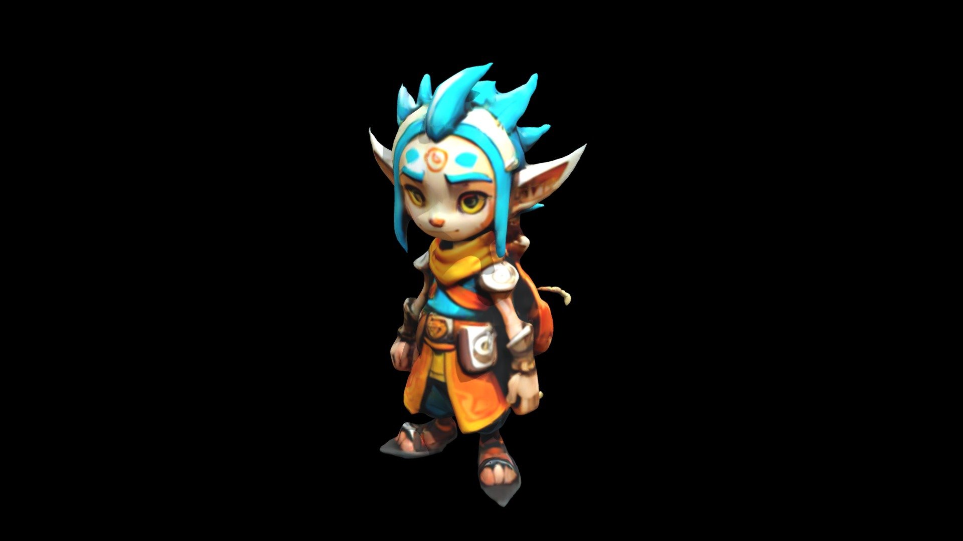 Youthful adventurer "Taki" from the animated ser - Download Free 3D ...
