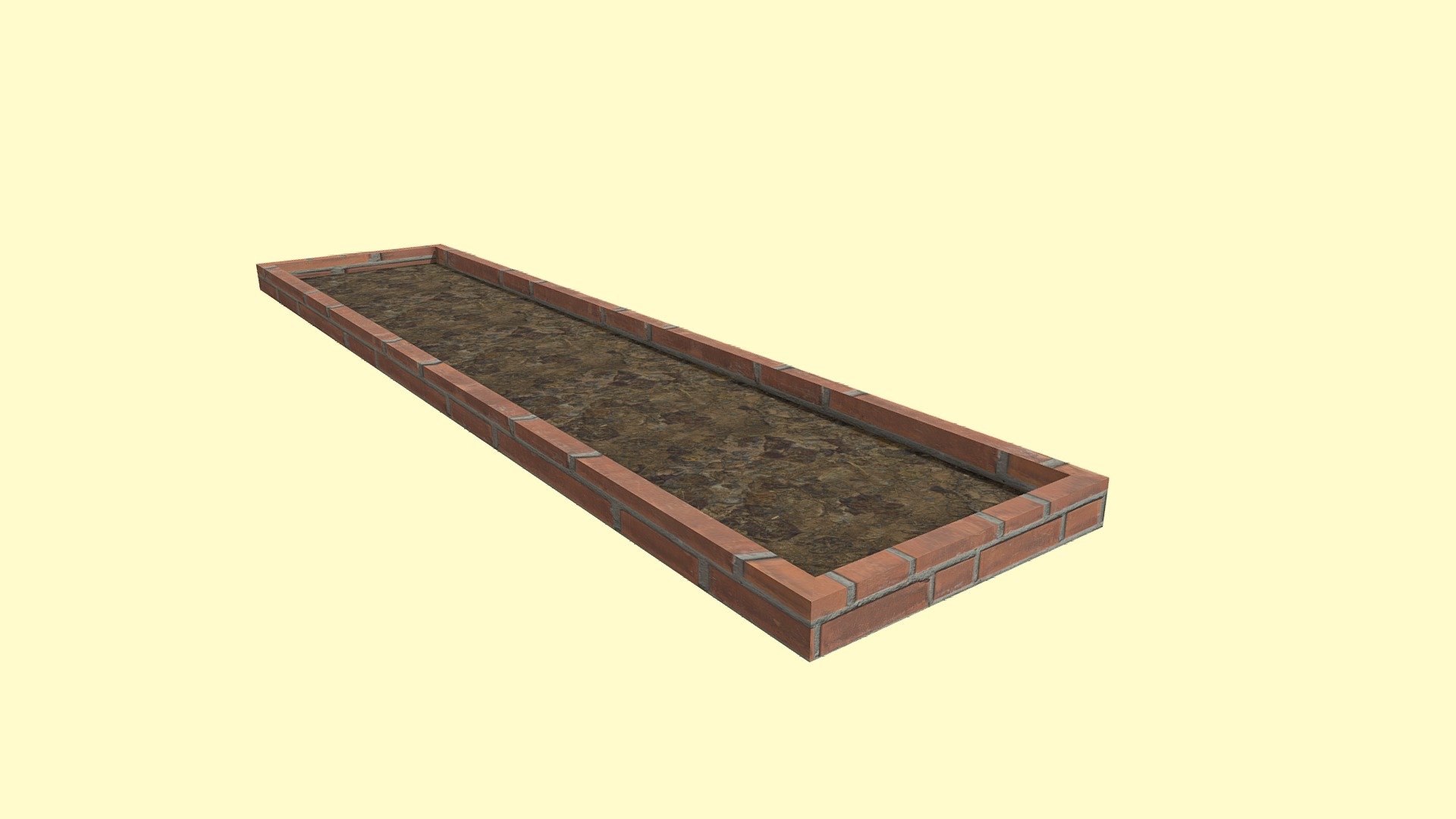 Brick Planter box - Download Free 3D model by Palmart Productions ...