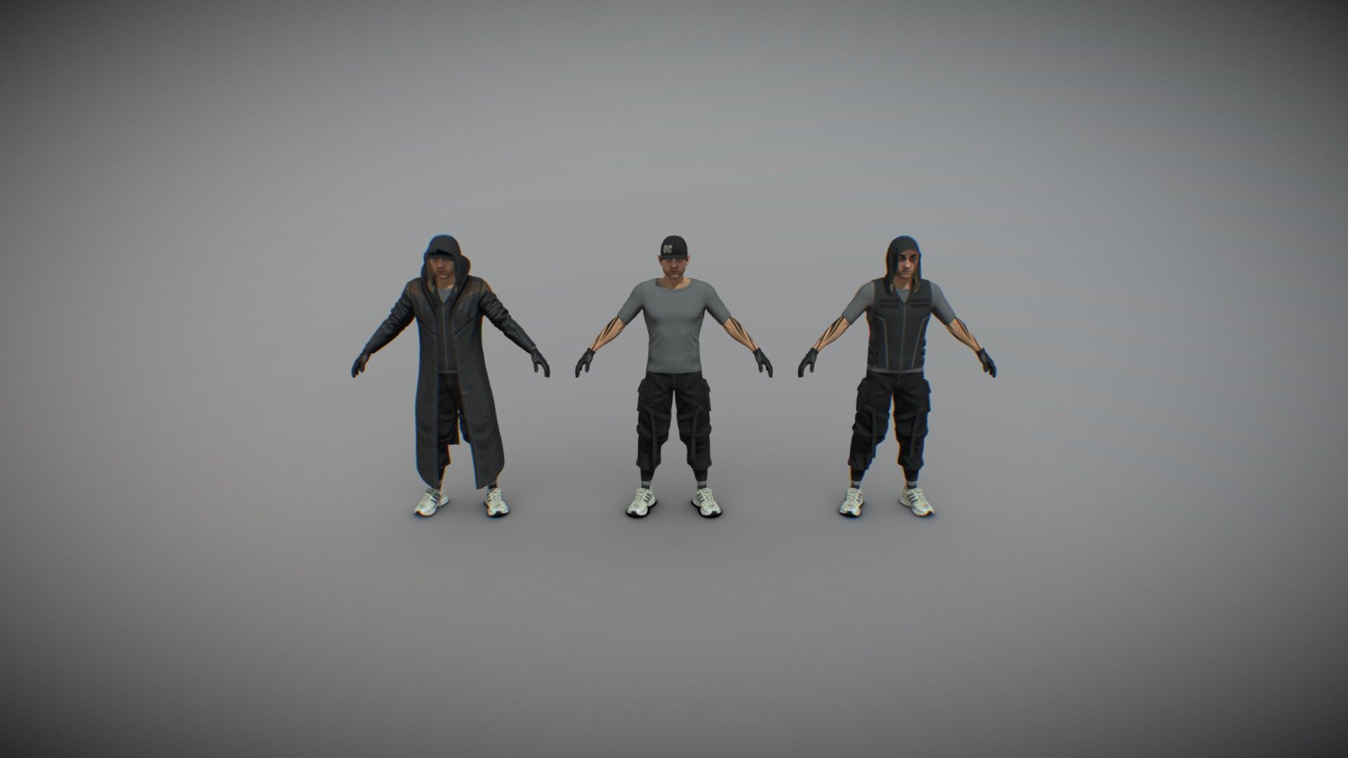 Male Character Variation Apparel - Download Free 3D model by drcrazzie ...
