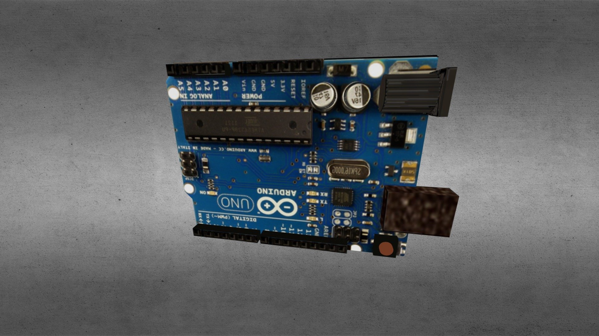 ARDUINO UNO(LOW POLY) - 3D model by TaehyunRoh [2b9c0bb] - Sketchfab