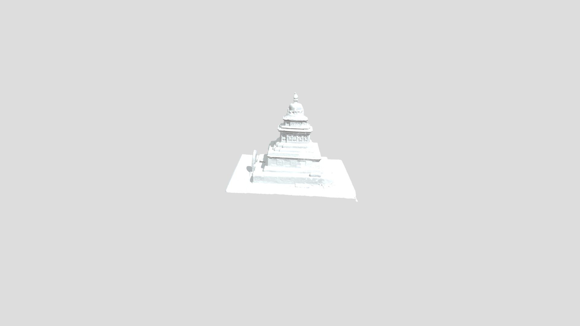 Small Chaitya At Swayambhu - 3D model by archicrafters23 [2b9c6b1 ...
