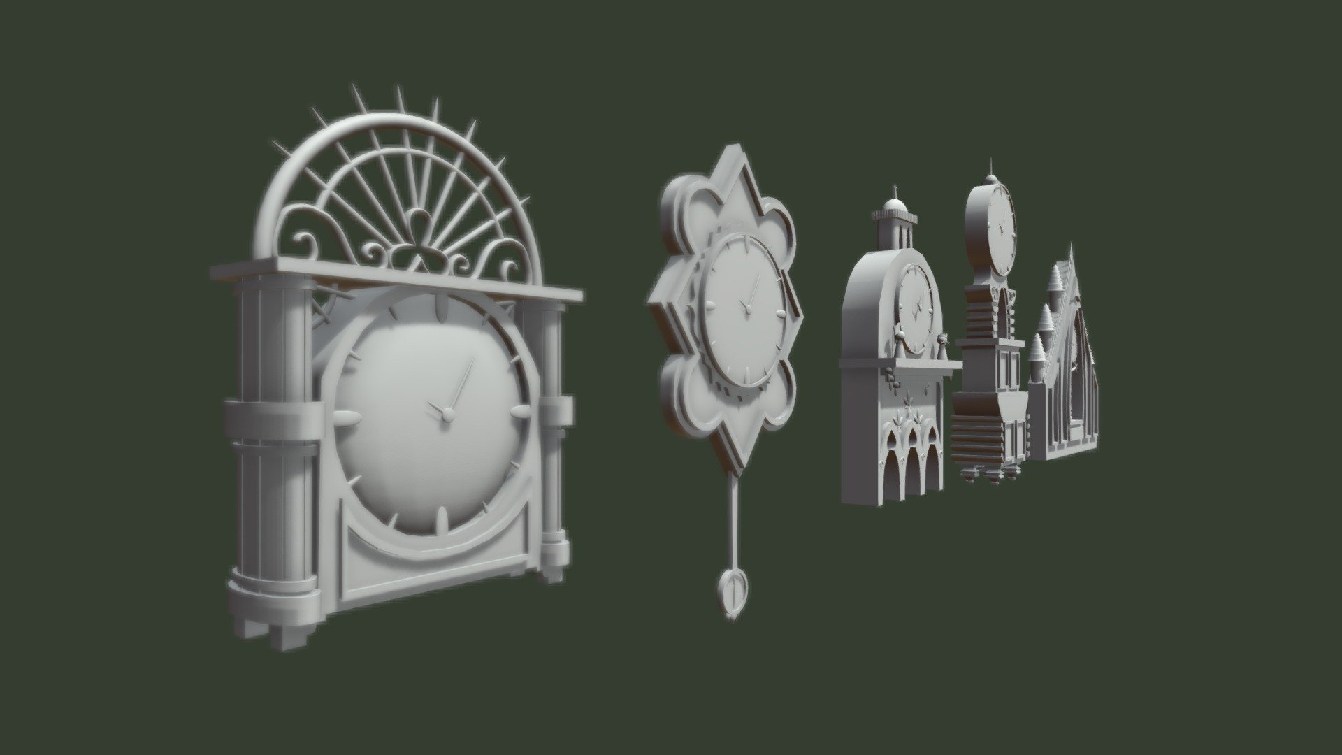 Props - clock - 3D model by Evy.Rasmijn [2b9e758] - Sketchfab