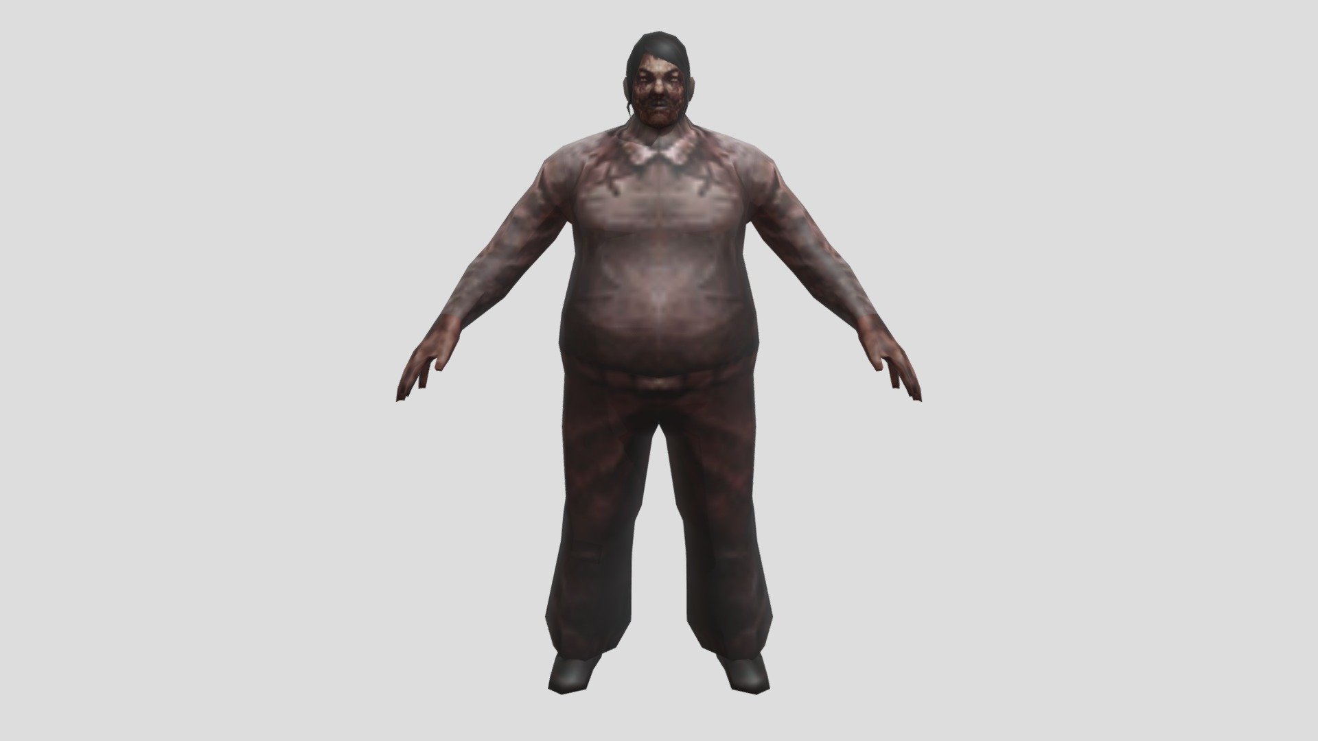 Dead frontier Male Zombie Fat1 - Download Free 3D model by ...