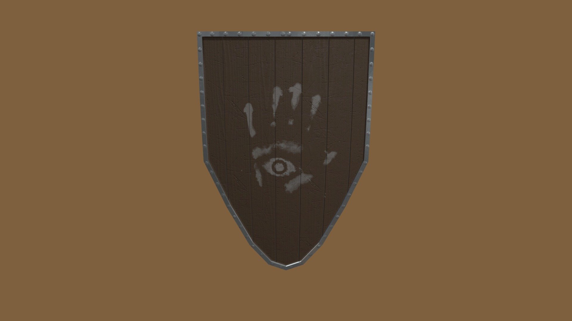 Hand Eyed Painted Triangle Shield - 3D model by Ivan Ray G. Balidiong ...