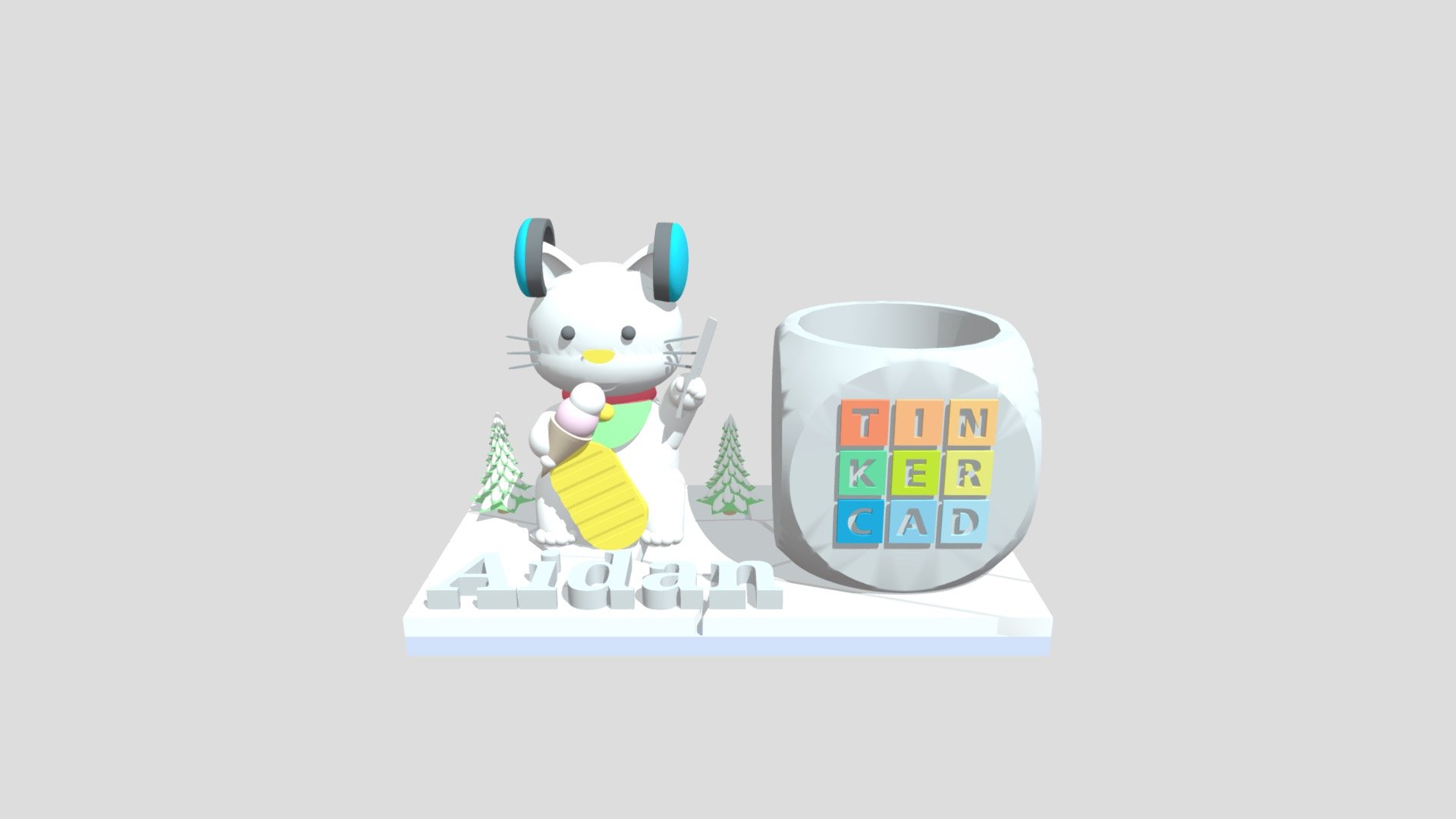 Aidan's Cat - 3D model by arlzkze [2ba0043] - Sketchfab