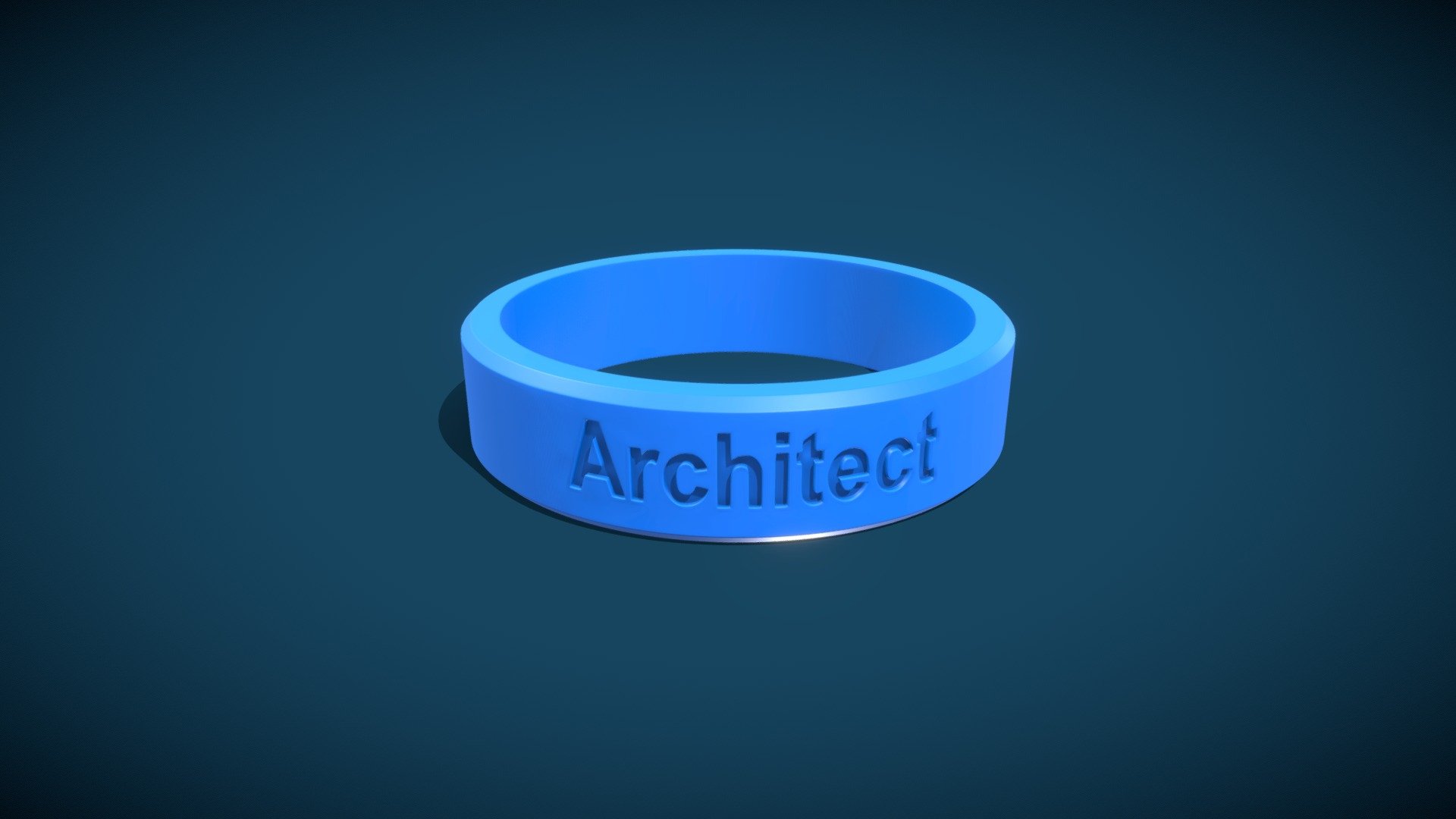 Architect Ring Blue - Buy Royalty Free 3D model by Sandeep Choudhary ...