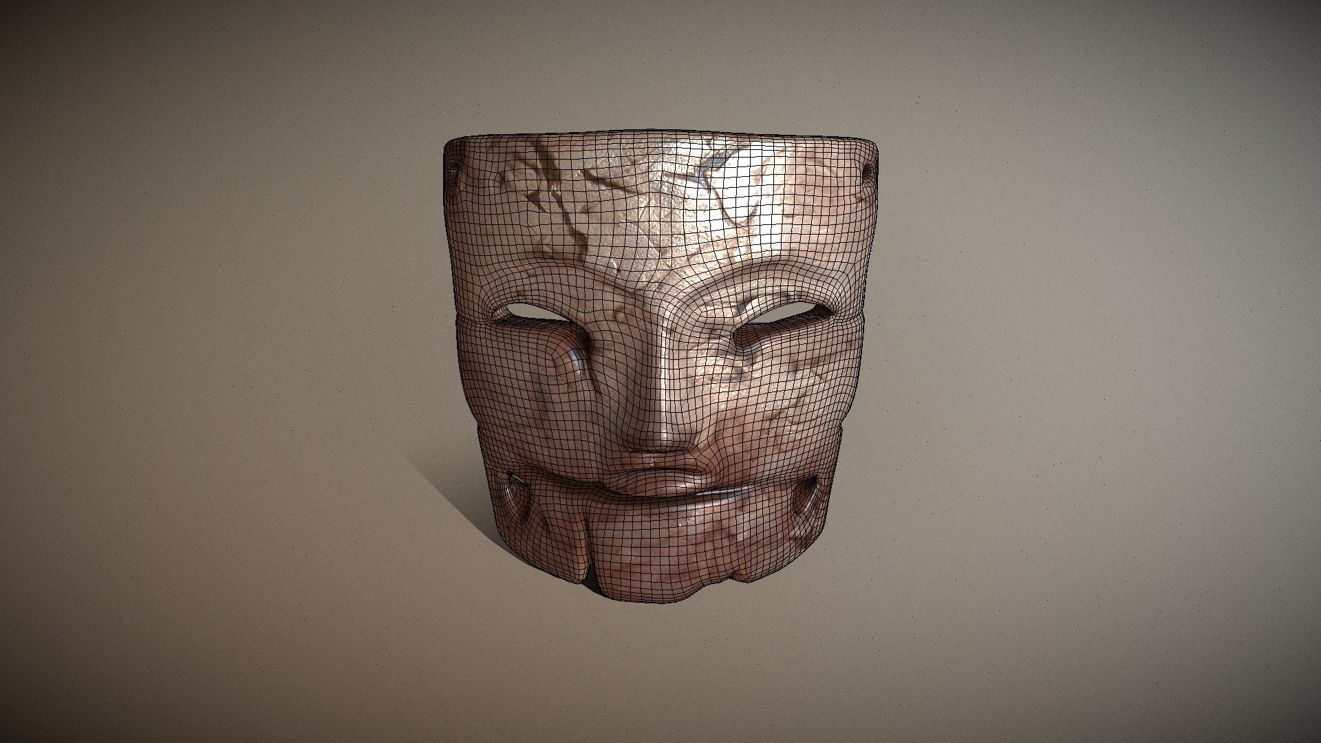 Ancient carved stone face mask - Download Free 3D model by 3d Eye ...