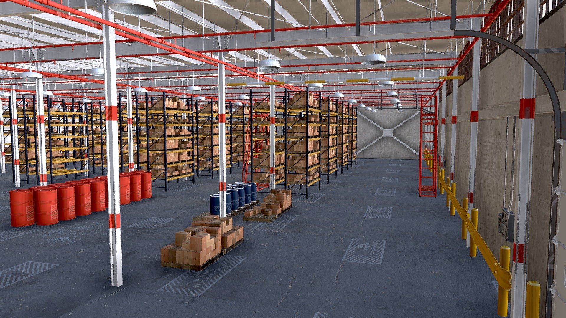 Warehouse 01 - Buy Royalty Free 3D model by IgYerm (@IgorYerm) [2ba4020 ...