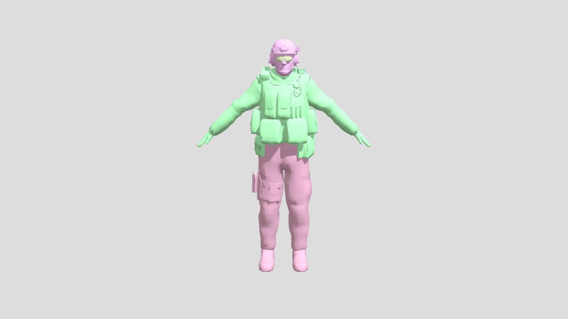 CS:GO character - 3D model by Squaery [2ba53a6] - Sketchfab