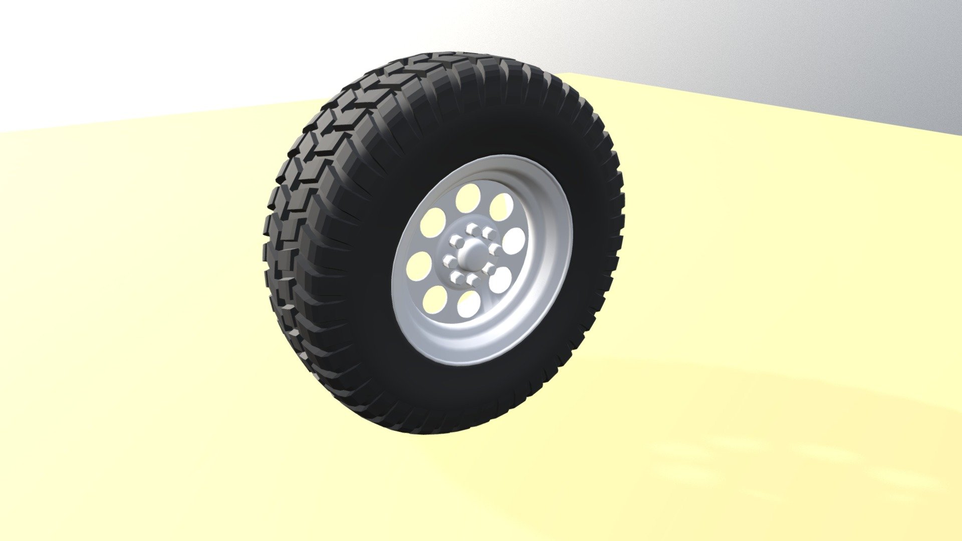 Modeling a Wheel excercise - 3D model by LucyAtreides [2ba5c24] - Sketchfab