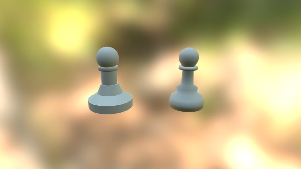 Shapes Vs Extrude Pawn Chess Piece - Download Free 3D model by GC2 ...