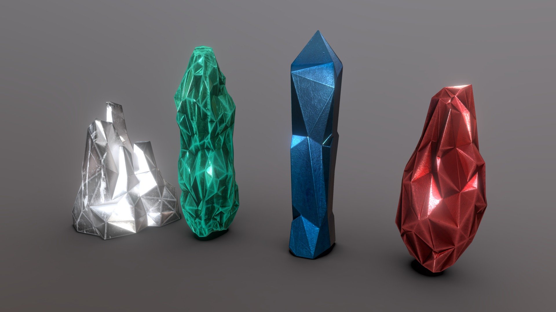 Stylised Crystal Asset Pack - Download Free 3D model by Bl4ckGh0st ...