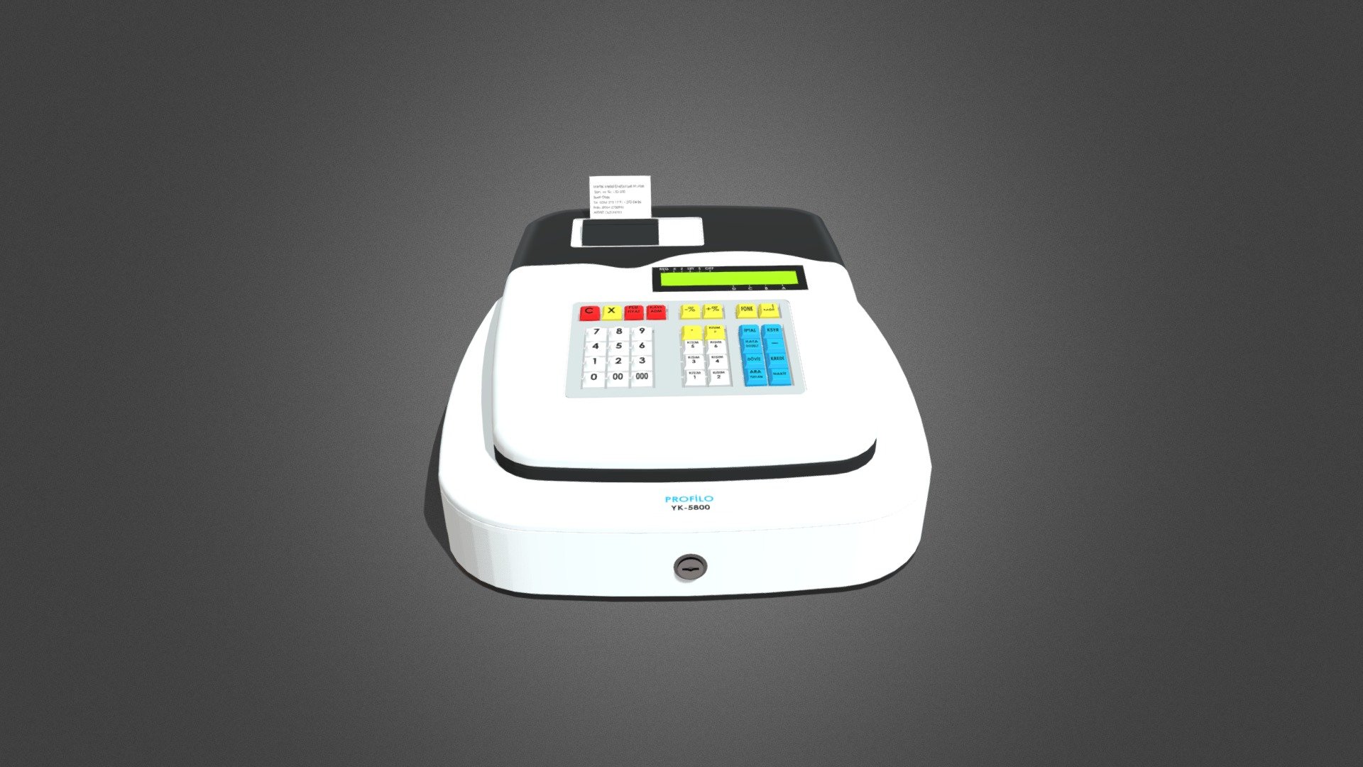 Cash register - Download Free 3D model by 3DDomino [2ba80c2] - Sketchfab