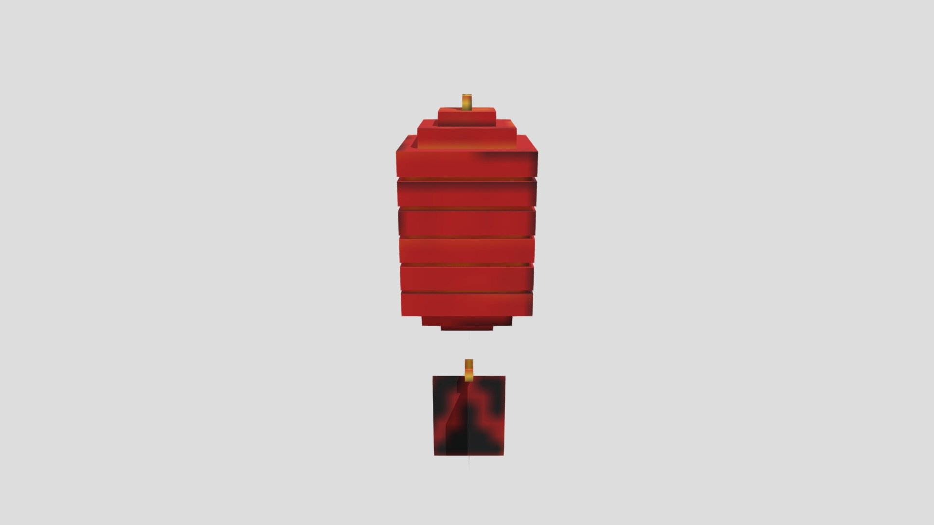 Slim japanese lantern - 3D model by 7saamu [2ba810b] - Sketchfab