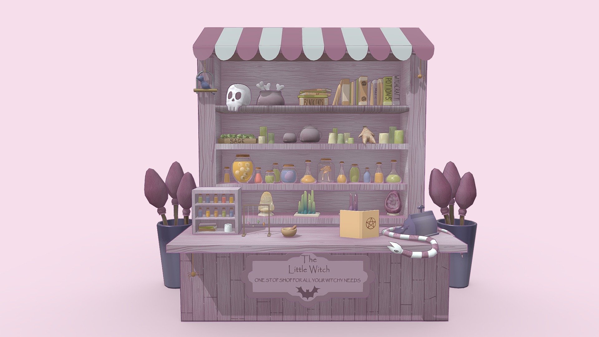 Little Witch Store - 3D model by RachelEve [2ba8a8e] - Sketchfab