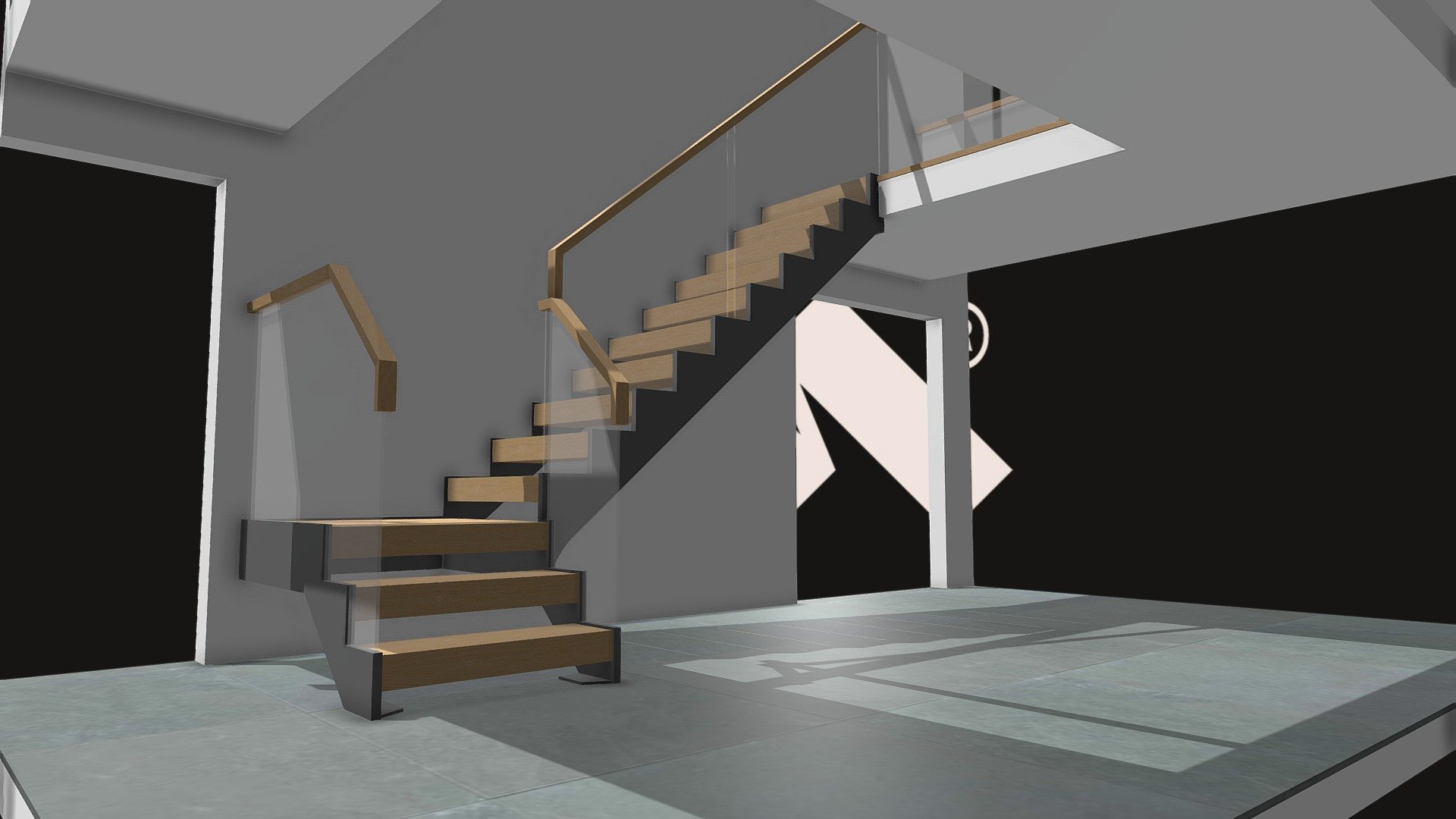 Crate - Staircase Design - 3D model by The Metal Staircase Company ...