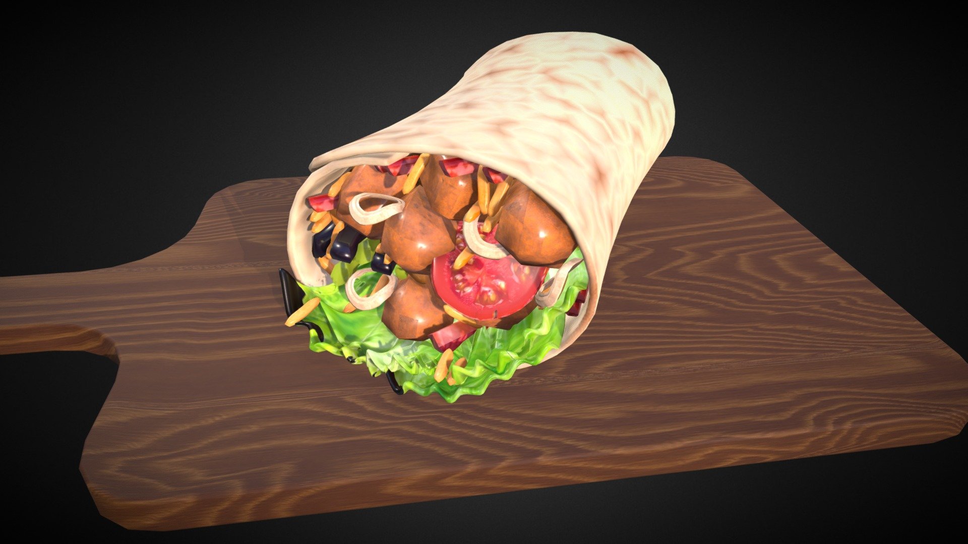 Burrito 3D Model [ Znanye.com ] - 3D model by znanye_studio [2baa1d5 ...