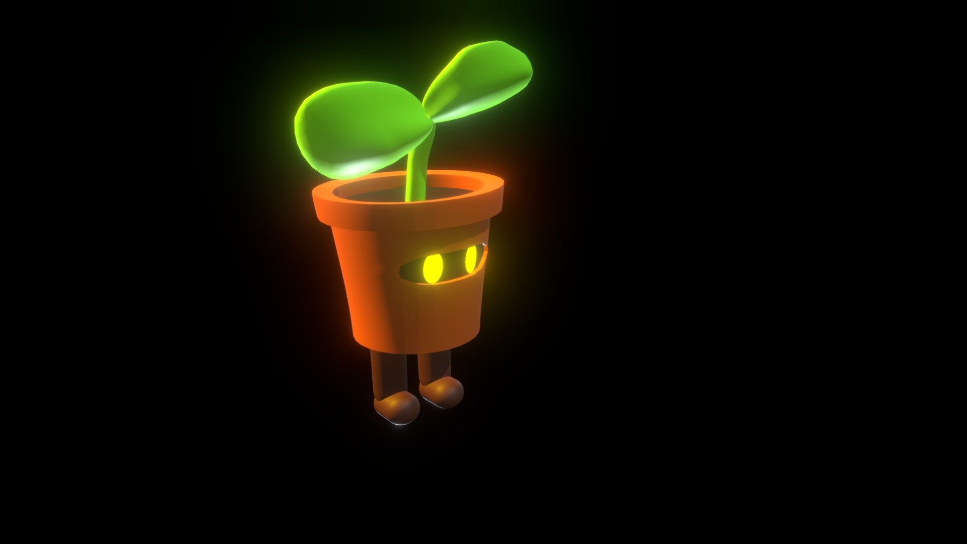 small plant pot- modeling maya - Buy Royalty Free 3D model by Kien ...
