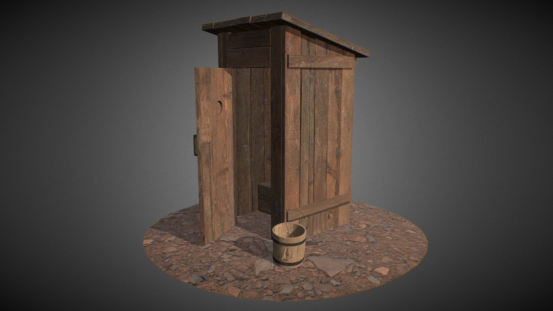 Medieval Outdoor Toilet - Buy Royalty Free 3D model by Mark A93 ...
