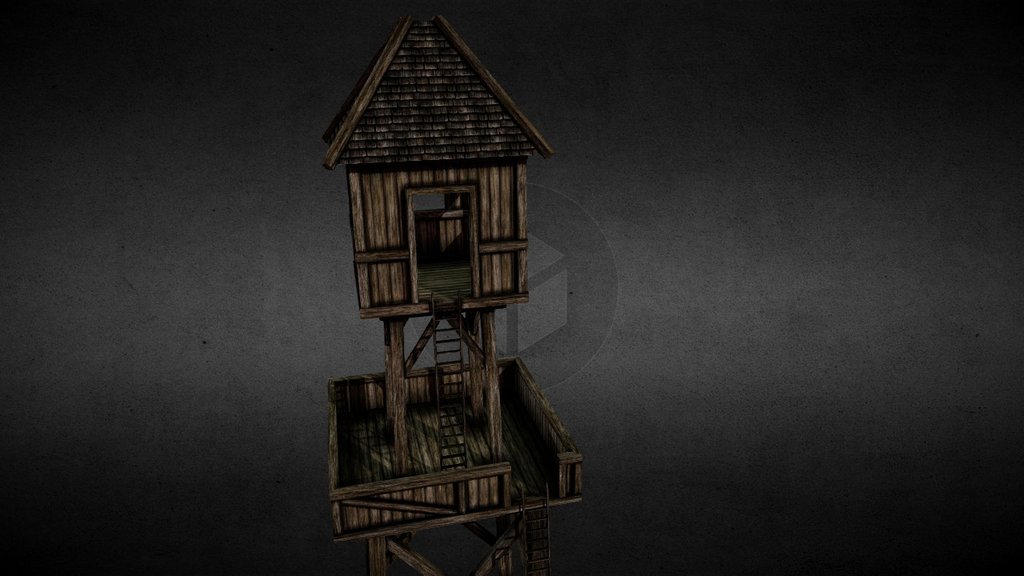 Nordic Medieval WatchTower - 3D model by magikpixelz [2bac285] - Sketchfab