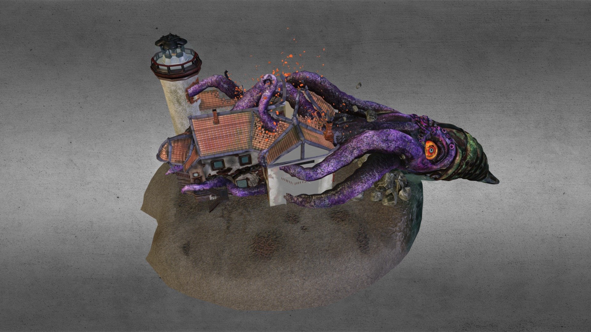 Kraken House - 3D model by Charlie Wilson (@3DCharlie) [2bb4455 ...