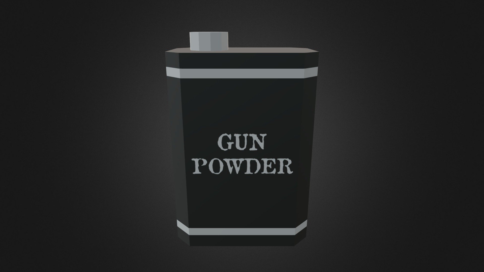 Can of Gun Powder - 3D model by Slaterbbx [2bb814c] - Sketchfab