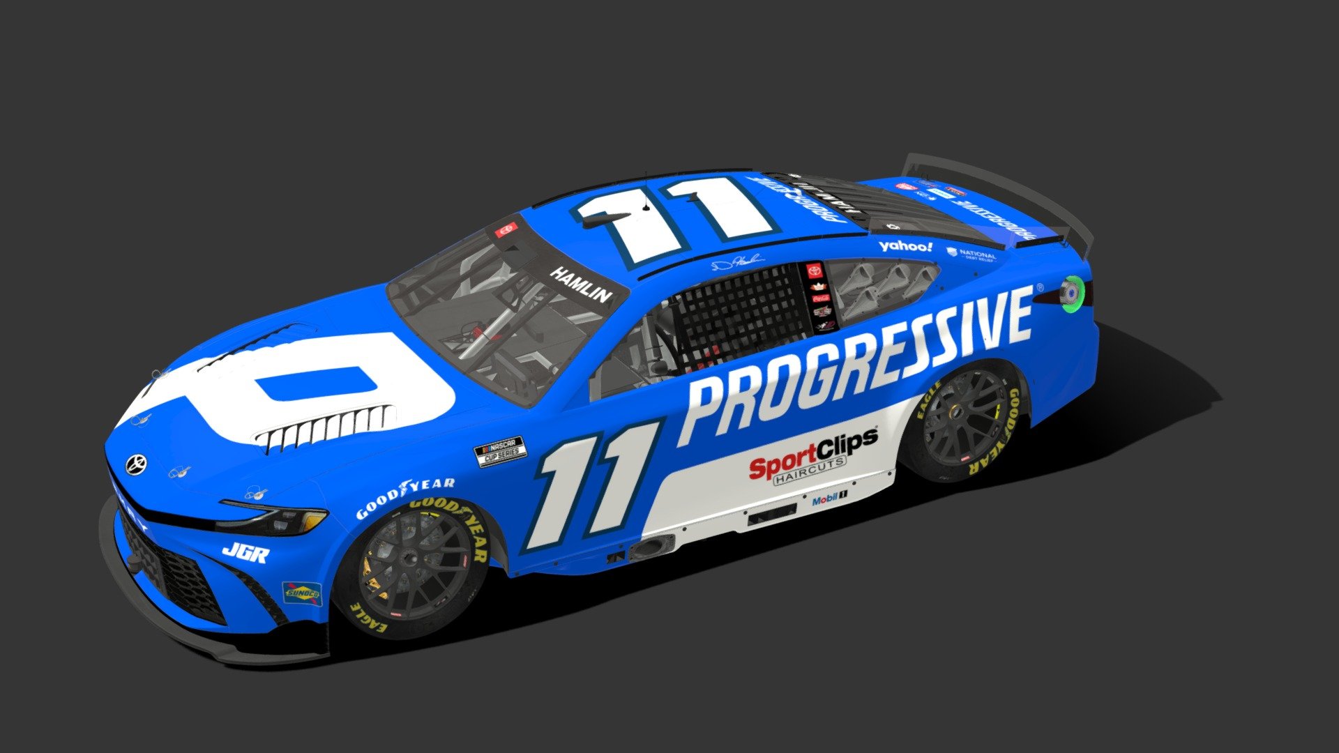 No.11 Progressive Insurance Camry NASCAR racecar - 3D model by Joe Gibbs Racing (@joegibbsracing ...