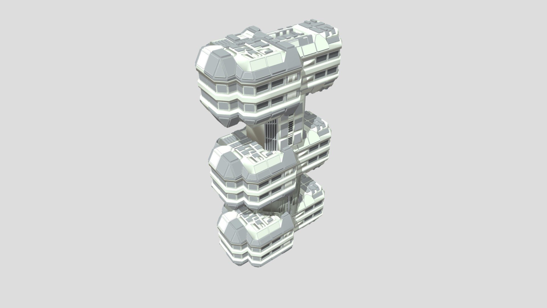 Sci-fi Building 3 - Download Free 3D model by Steven Kilby ...