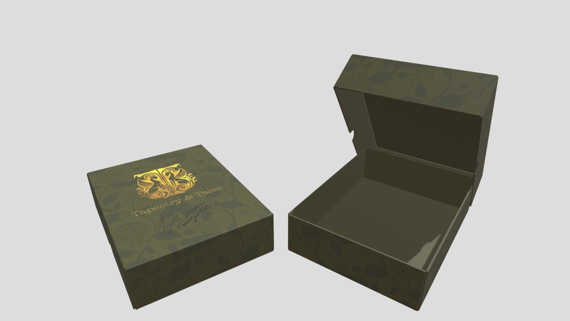 Custom Rigid_Two-Piece-Box - 3D model by Custom Packaging Pro ...