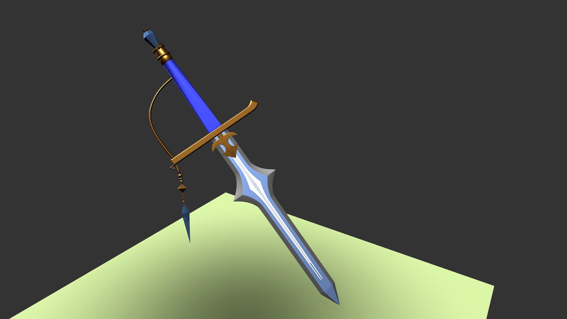Fancy Dagger - 3D model by 3DMode (@3DModele) [2bbbad1] - Sketchfab