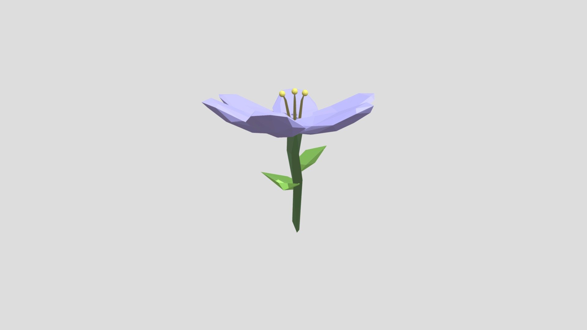 Low Poly Flower - 3D model by Angie (@angie.) [2bbbb9c] - Sketchfab