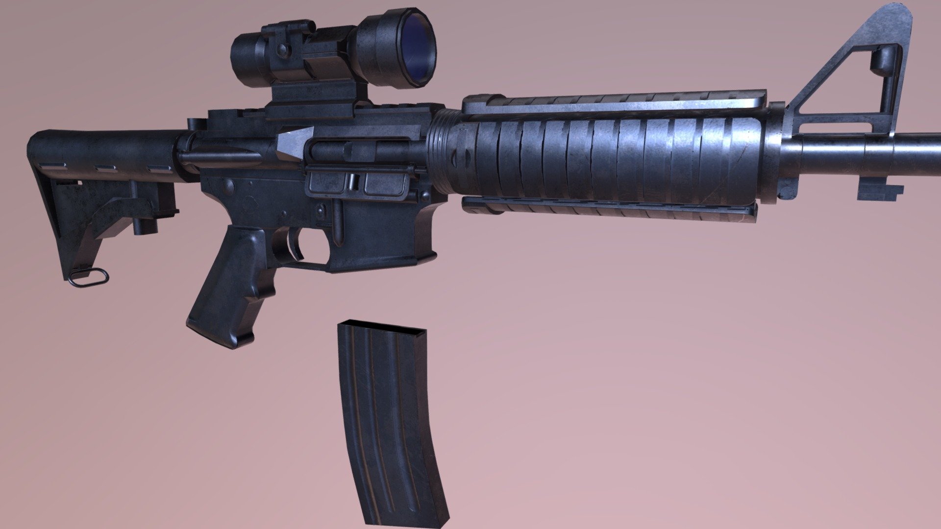 M4A1 Assault rifle - Buy Royalty Free 3D model by billyA [2bbc03d ...