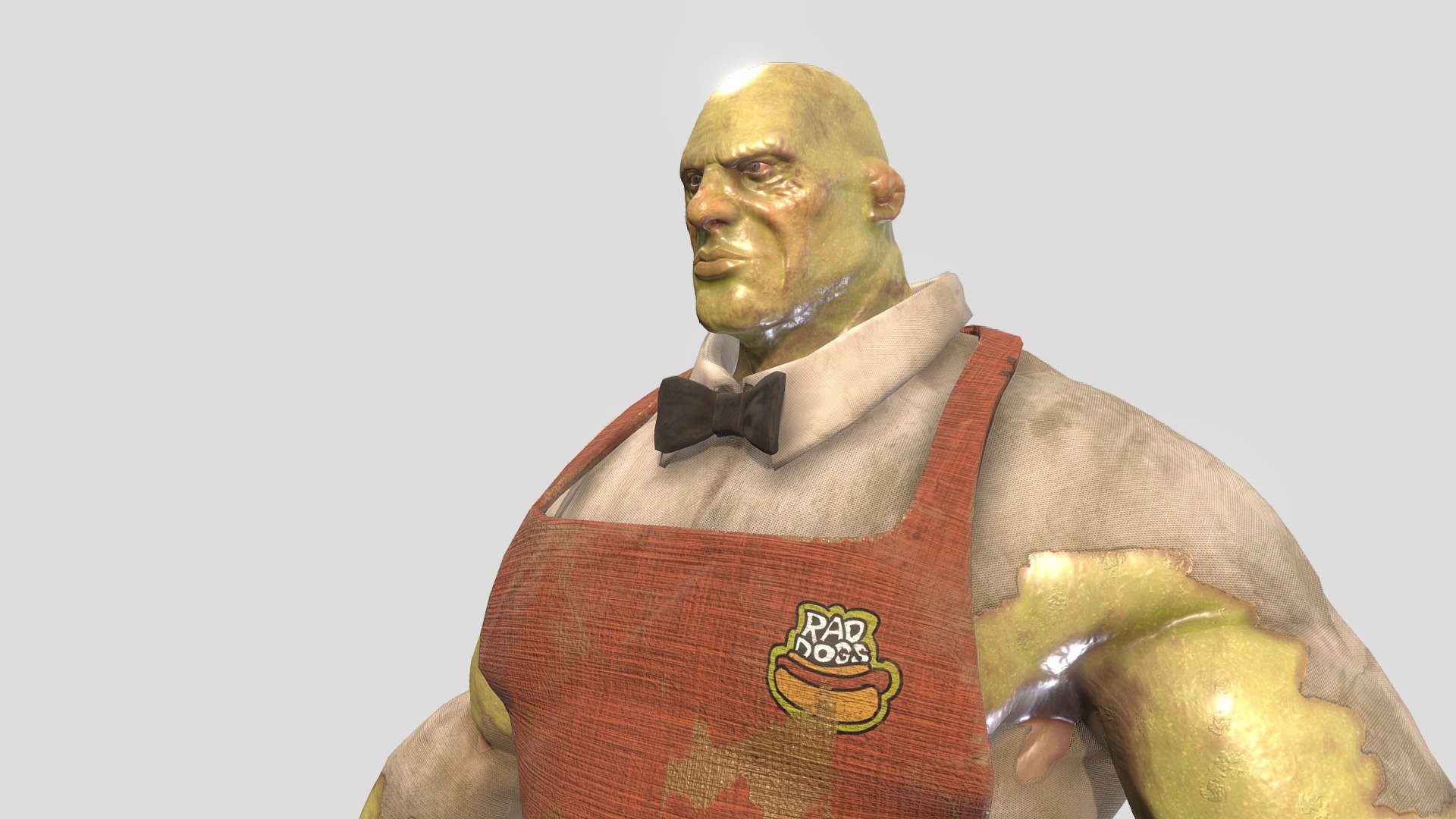Super Mutant (Fallout Fanart) Hot Dog Cart Owner - 3D model by Kaelan ...