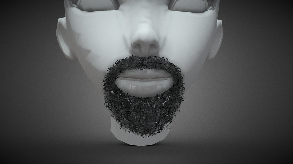 Beard and Hair - A 3D model collection by shirdesig - Sketchfab