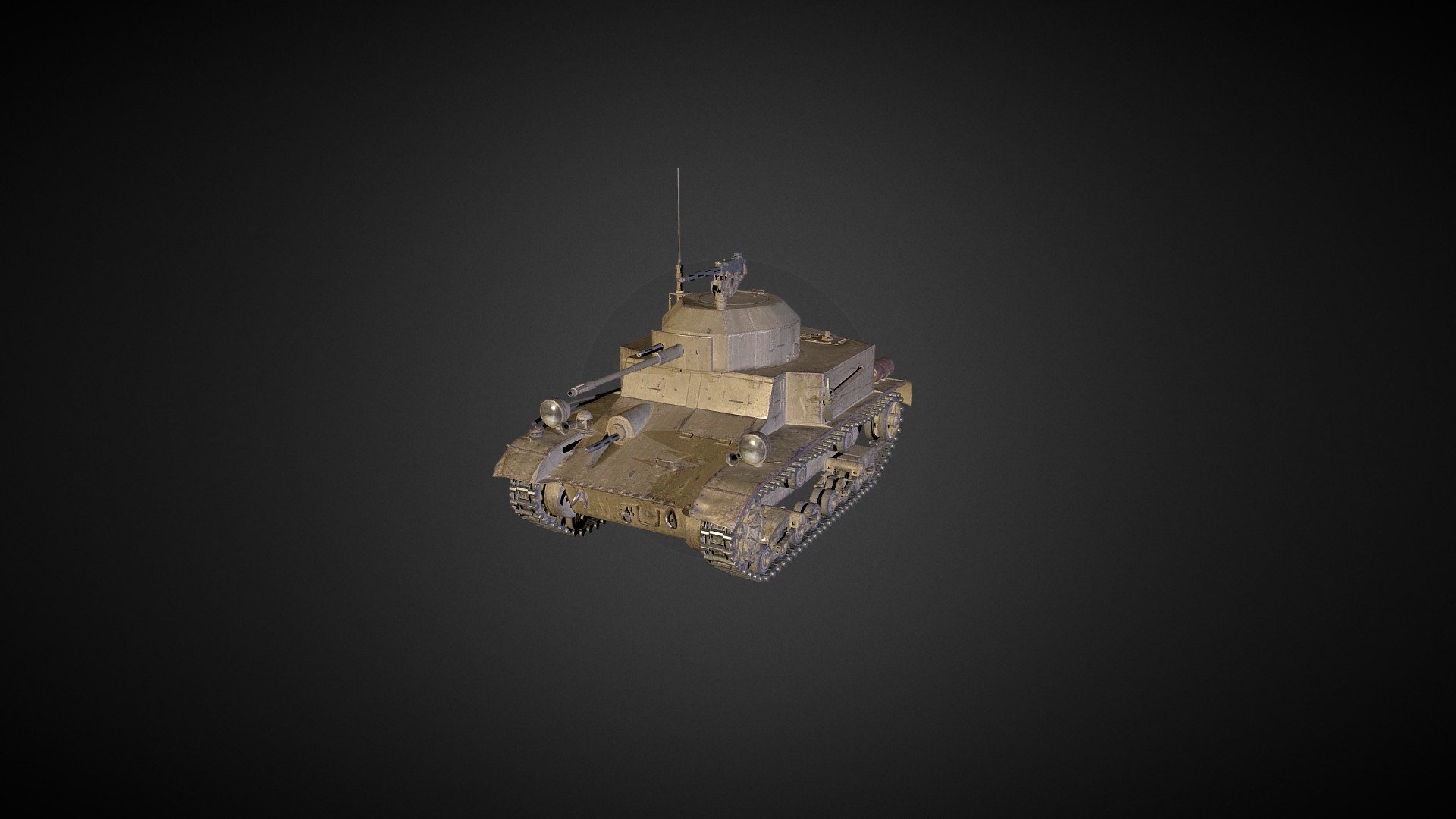 T2 Light Tank - 3D model by Degit22 (@degit22) [2bbee69] - Sketchfab