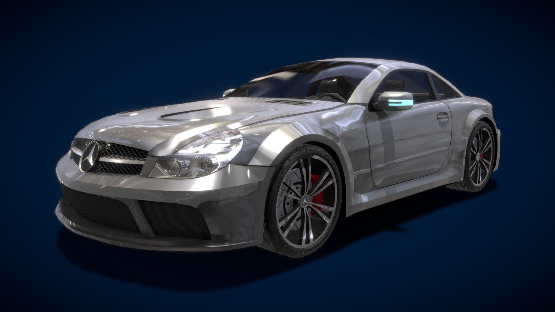 Mercedes SL65 AMG - 3D model by Ricy (@ngon_3d) [2bbeedd] - Sketchfab