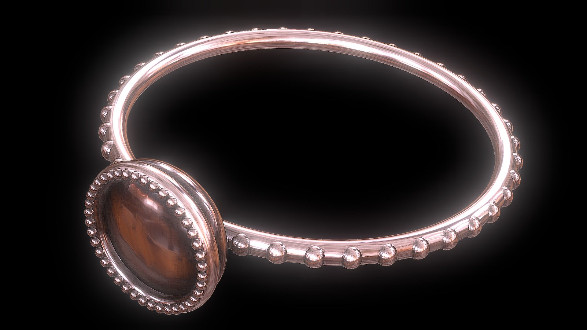 Simple Signet Ring (Customizable) - 3D model by 3DM Design (@3dmdesign ...