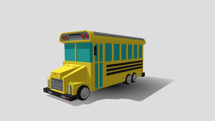 Low-poly-bus 3D models - Sketchfab